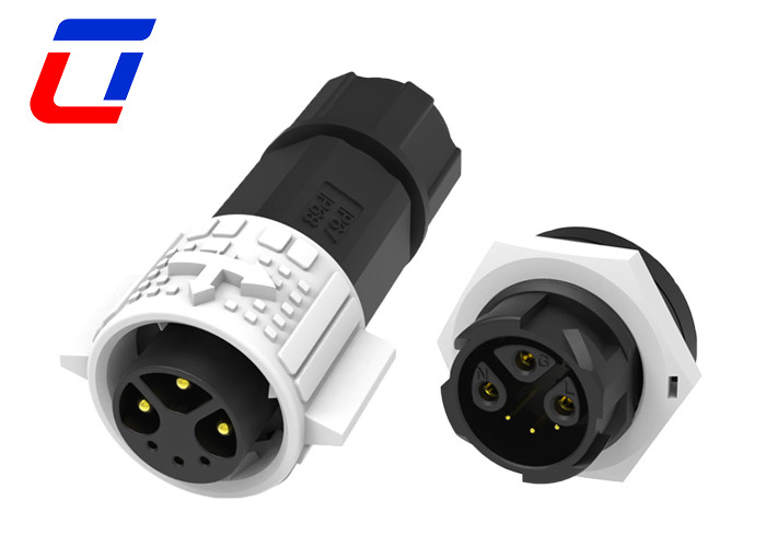 6 Pin Power And Signal Wire Splice Connector Waterproof 3+3 Pin 300V ...